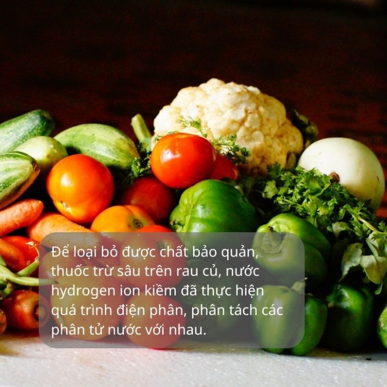 Nước hydrogen ion kiềm rửa rau củ có tốt không - Wepar